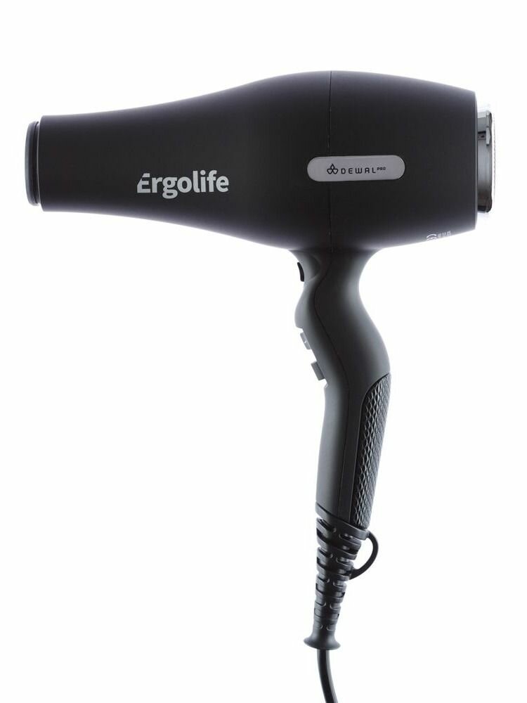 Фен для волос профессиональный 2200 Вт DEWAL Ergolife 03-001 Black