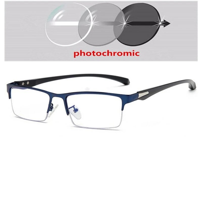 Фотохромные очки Blue Photochromic, TR90, Custom Prescription