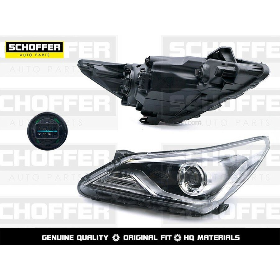 SCHOFFER SHF12014 Фара левая линзованная Hyundai Solaris (I 2014-2017)