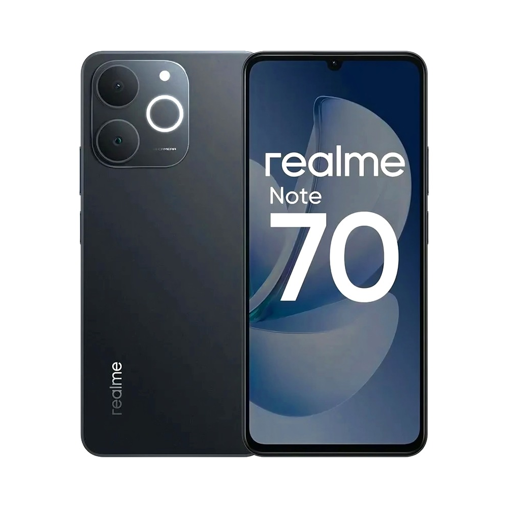Смартфон Realme Note 70 6/128Gb, Dual nano SIM, Black (Черный) RU