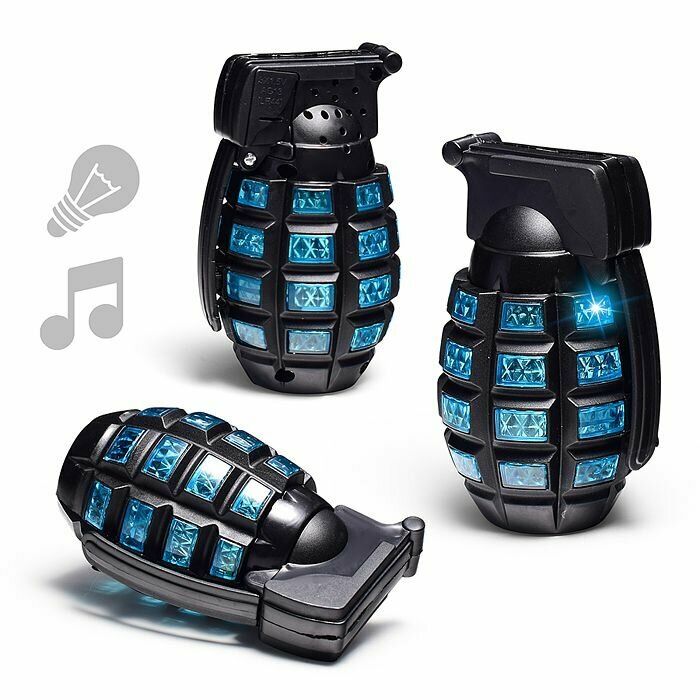 Игрушечная граната Oubaoloon свет, звук, пластмасса, в пакете