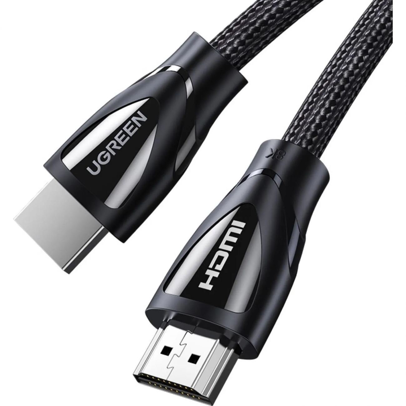 Кабель UGREEN HD140 (80404) HDMI 2.1 Male to Male 8K Braided Cable.3м. черн 2162386
