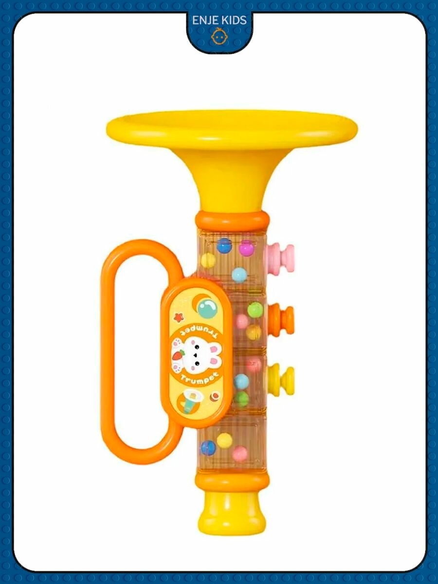 ENJE KIDS, Дудочка детская, труба детская музыкальная, свистулька,