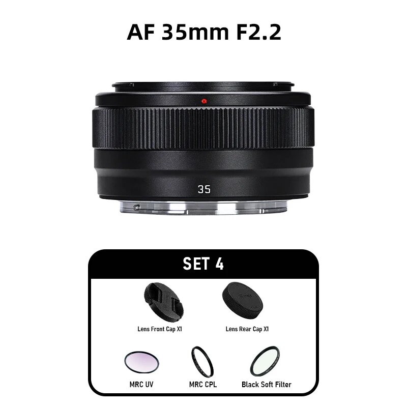Объектив SG-image 35mm F2.2 Full Frame с автофокусом (AF) для полнокадровых камер Sony E, Nikon Z, Leica, Sigma, Lumix L, S9, S5, A7C, A7R, Z6, Z7, ZF