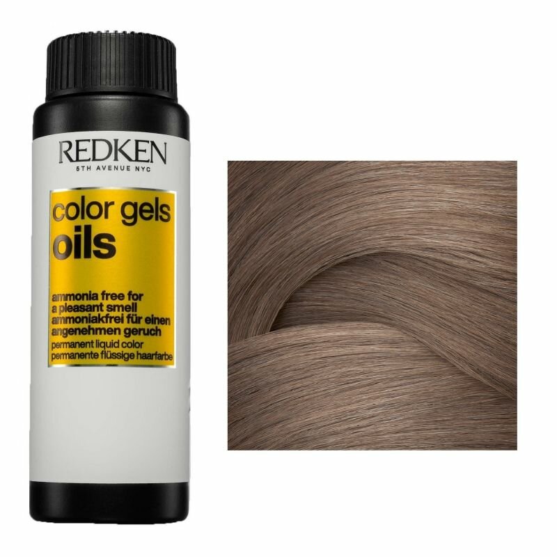 Redken Color Gels Oils - Жидкая стойкая краска для волос без аммиака 8AV 60 мл