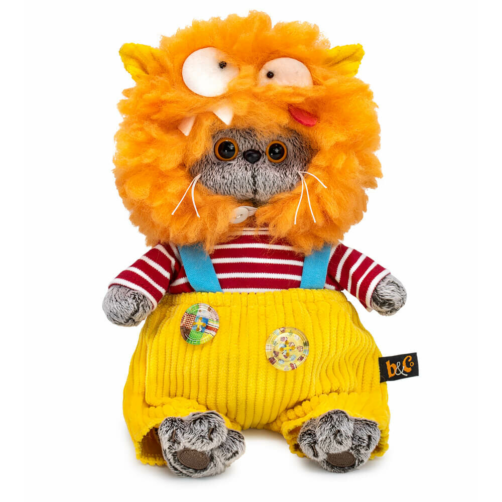 Игрушка мягкая BUDI BASA BASIK & Co "Кот Басик "Монстрик" Мультсериал", размер 19 см