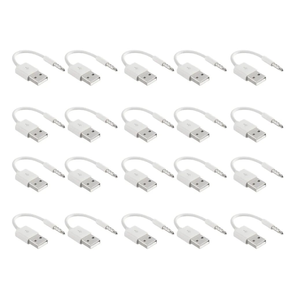 Кабель Apple iPod Shuffle USB 3.5 мм, 20PCS