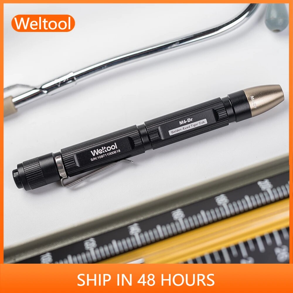 Светодиодный фонарик Weltool M6-Dr «Golden-Eyed Tiger Cub» без бликов
