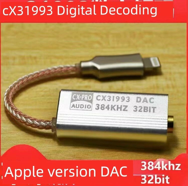 Аудиокабель Apple Lightning к Type-C для iPhone, модель cx31993 Hi-Fi DAC-конвертер, совместимость с Type-C