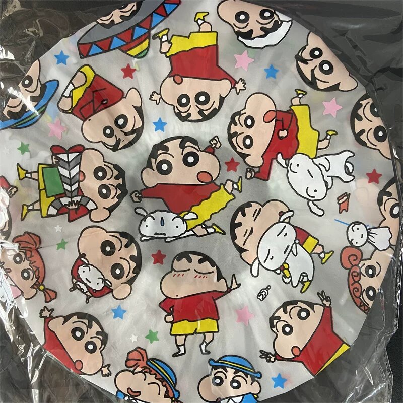 Прозрачный душевой колпак Crayon Shinchan с мультяшным дизайном защита от воды анти-загрязнение