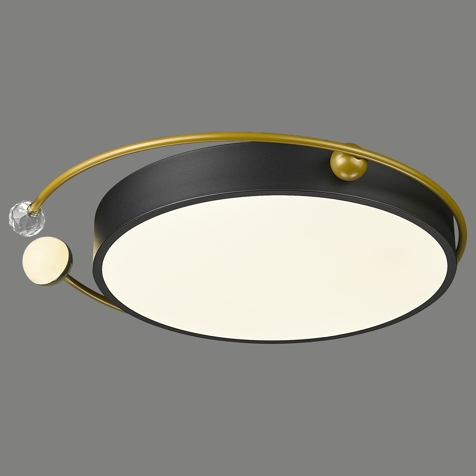 Светильник потолочный Velante 435-307-02, черный, LED, 1 лампа