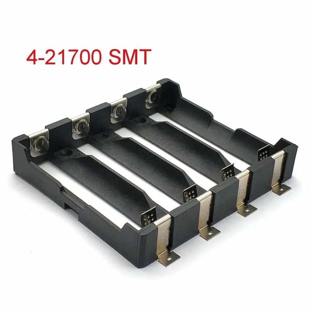 Бокс для батареек, фиолетовый, Держатель аккумулятора 21700 SMD SMT для 21700 аккумуляторов SMD монтаж