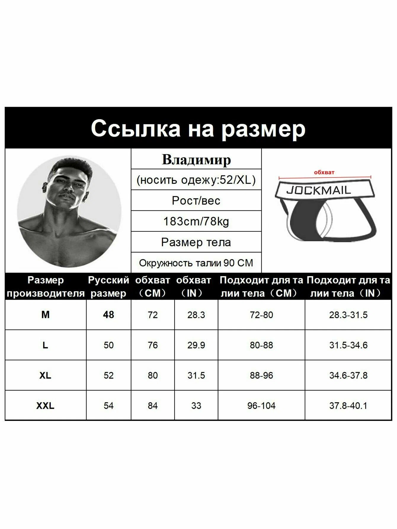 JOCKMAIL Мужские стринги — фото 1