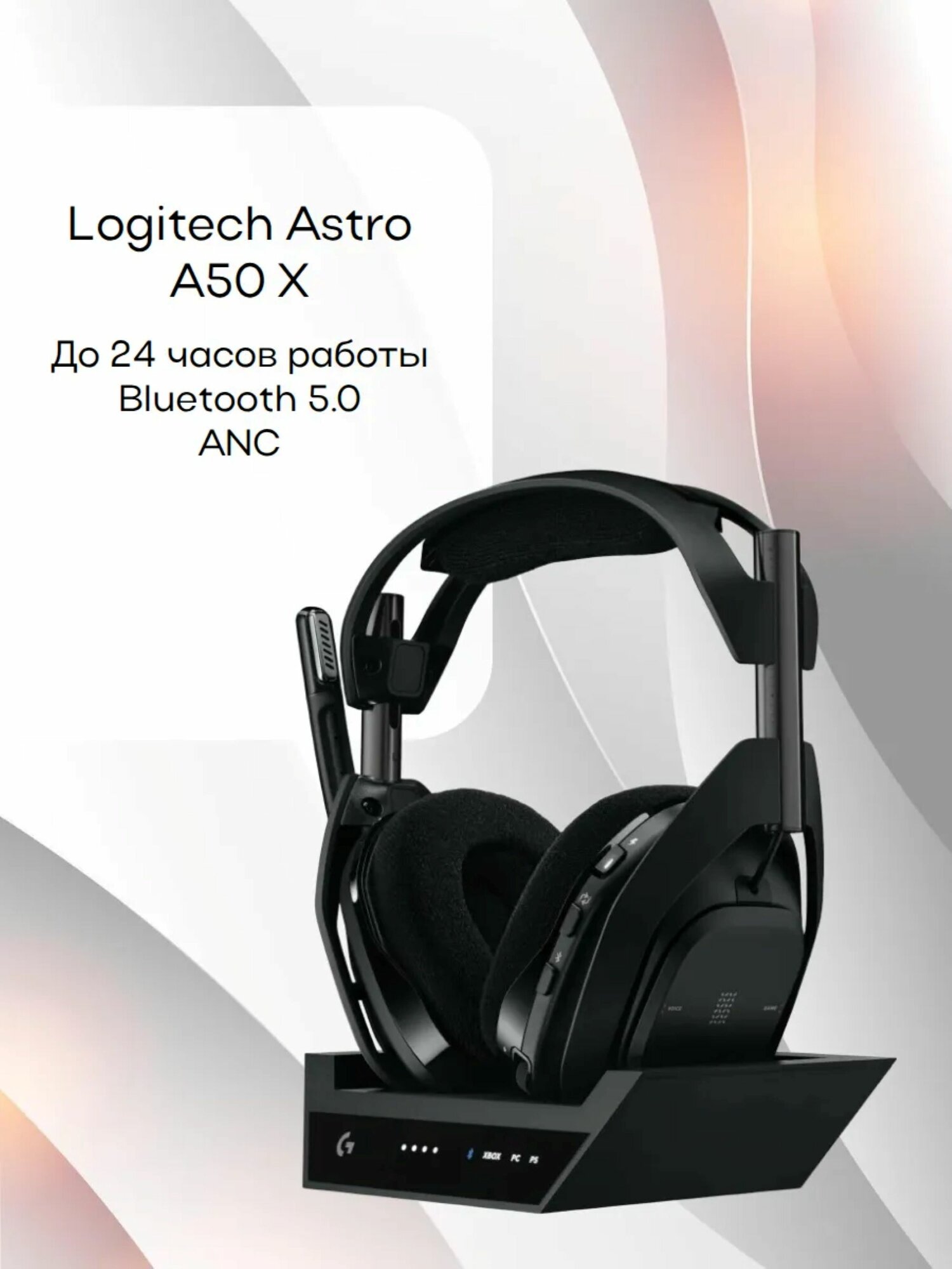 Беспроводная компьютерная гарнитура Logitech Astro A50 X (939-002128), черный