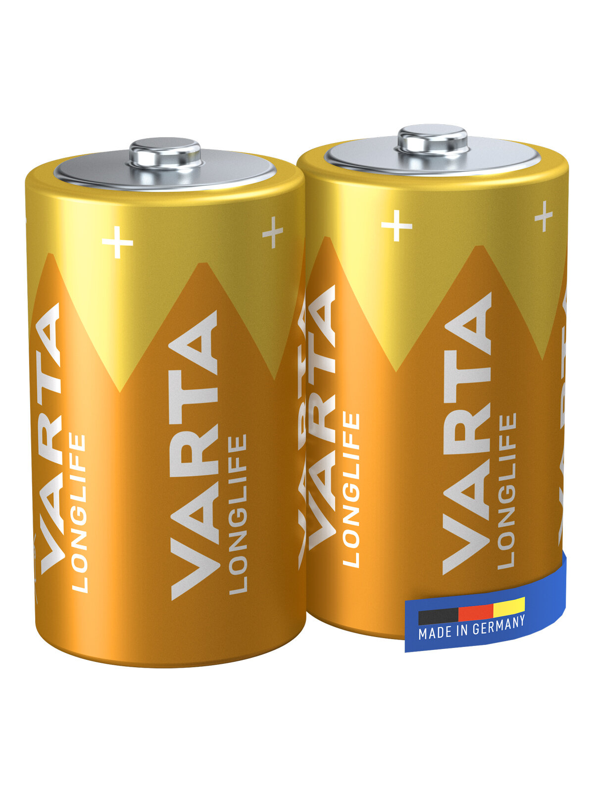 Батарейки D VARTA LONGLIFE LR20 MONO MN1300 алкалиновые 2 шт