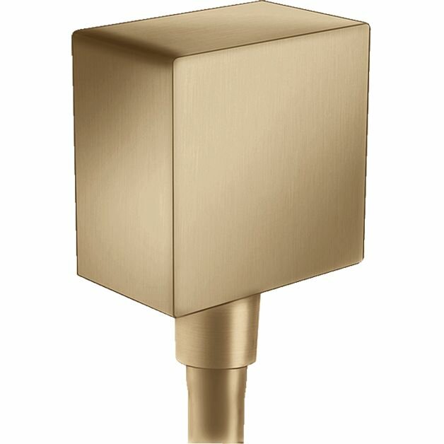 Вывод воды Hansgrohe для ручного душа с клапаном, цвет: шлифованная бронза 26455140