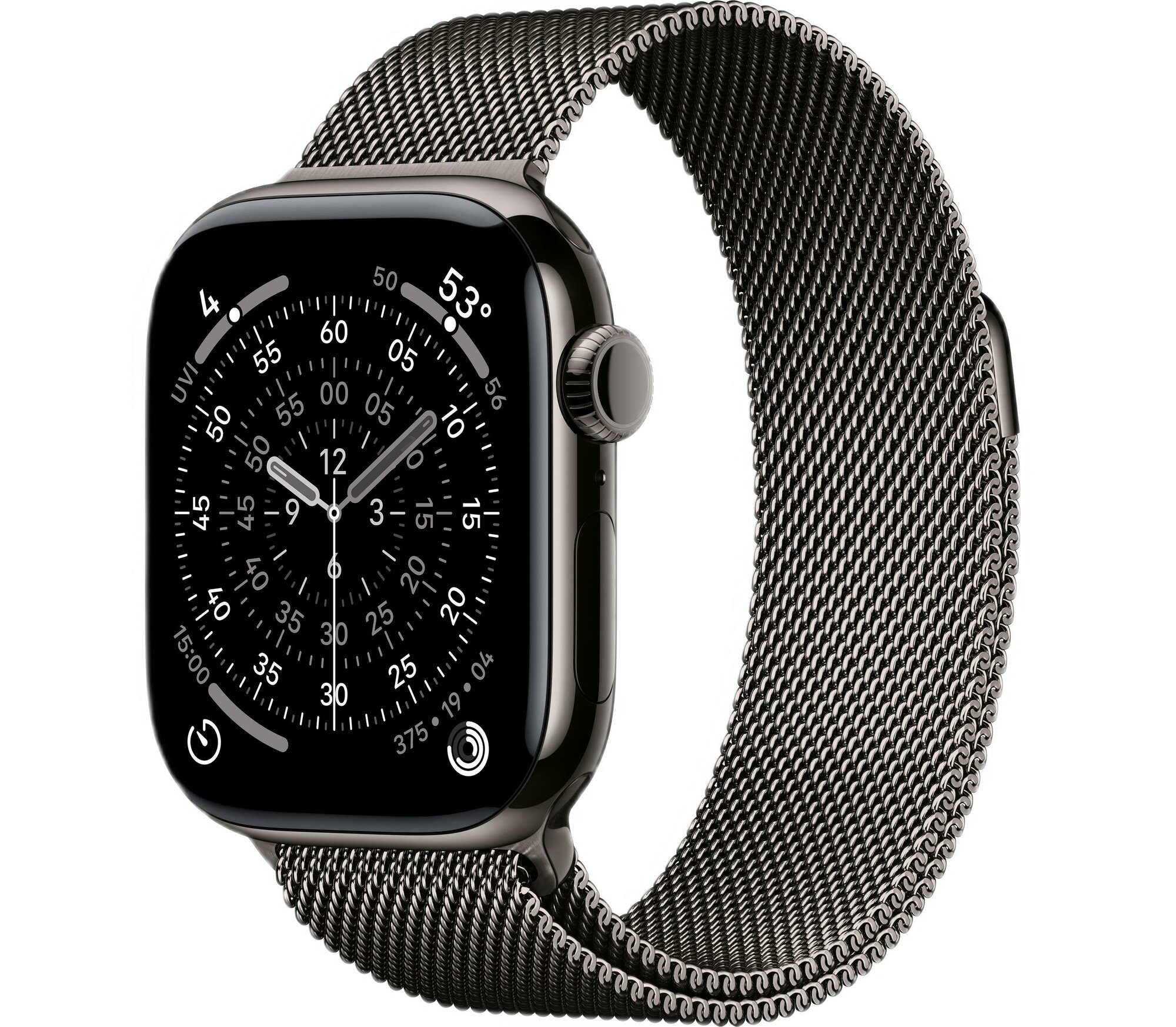 Часы Apple Watch Series 11 46mm Slate Titanium Case with Slate Milanese Loop (GPS + LTE) M/L