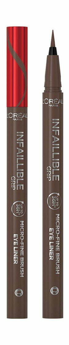 Подводка для глаз INFAILLIBLE Grip Microfine, оттенок 02, коричневый