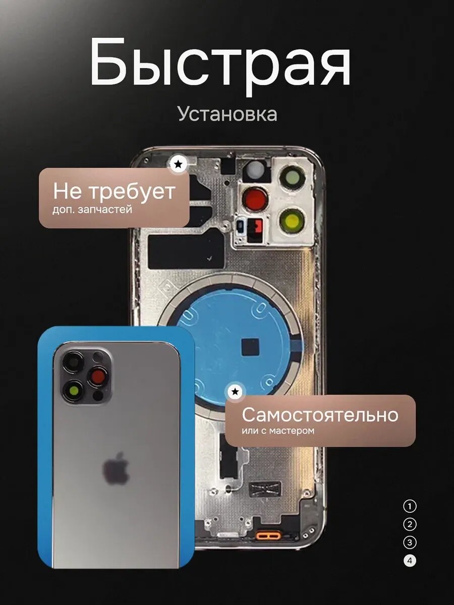 Корпус для iPhone 12 Pro + проклейки — фото 1