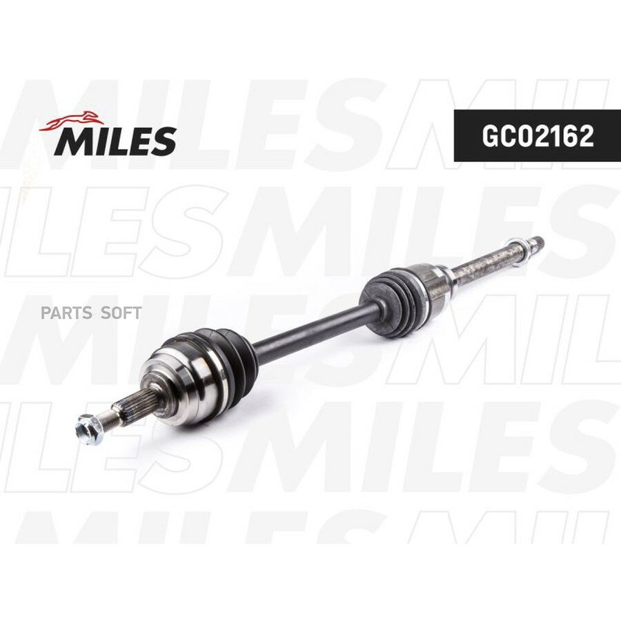 MILES GC02162 Привод в сборе RENAULT DUSTER 4x2 передний правый ()