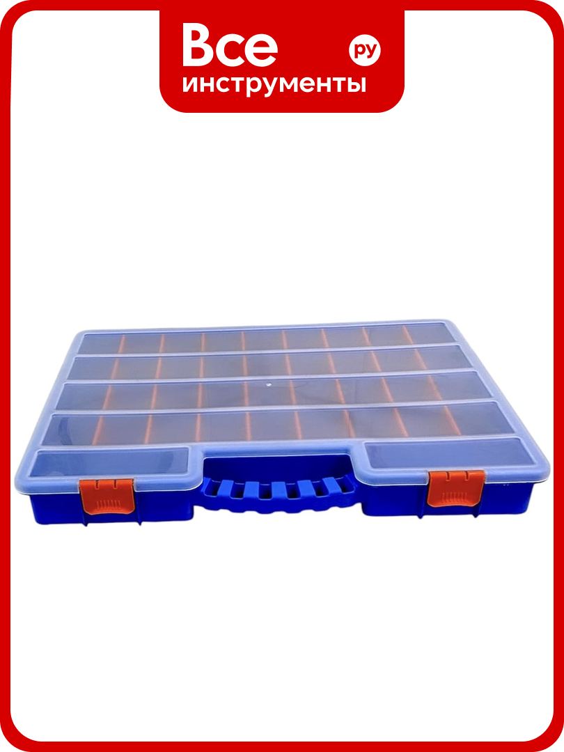Органайзер ACCURATE синий, AC51760, пластиковый односторонний с съемной крышкой и модульными перегородками