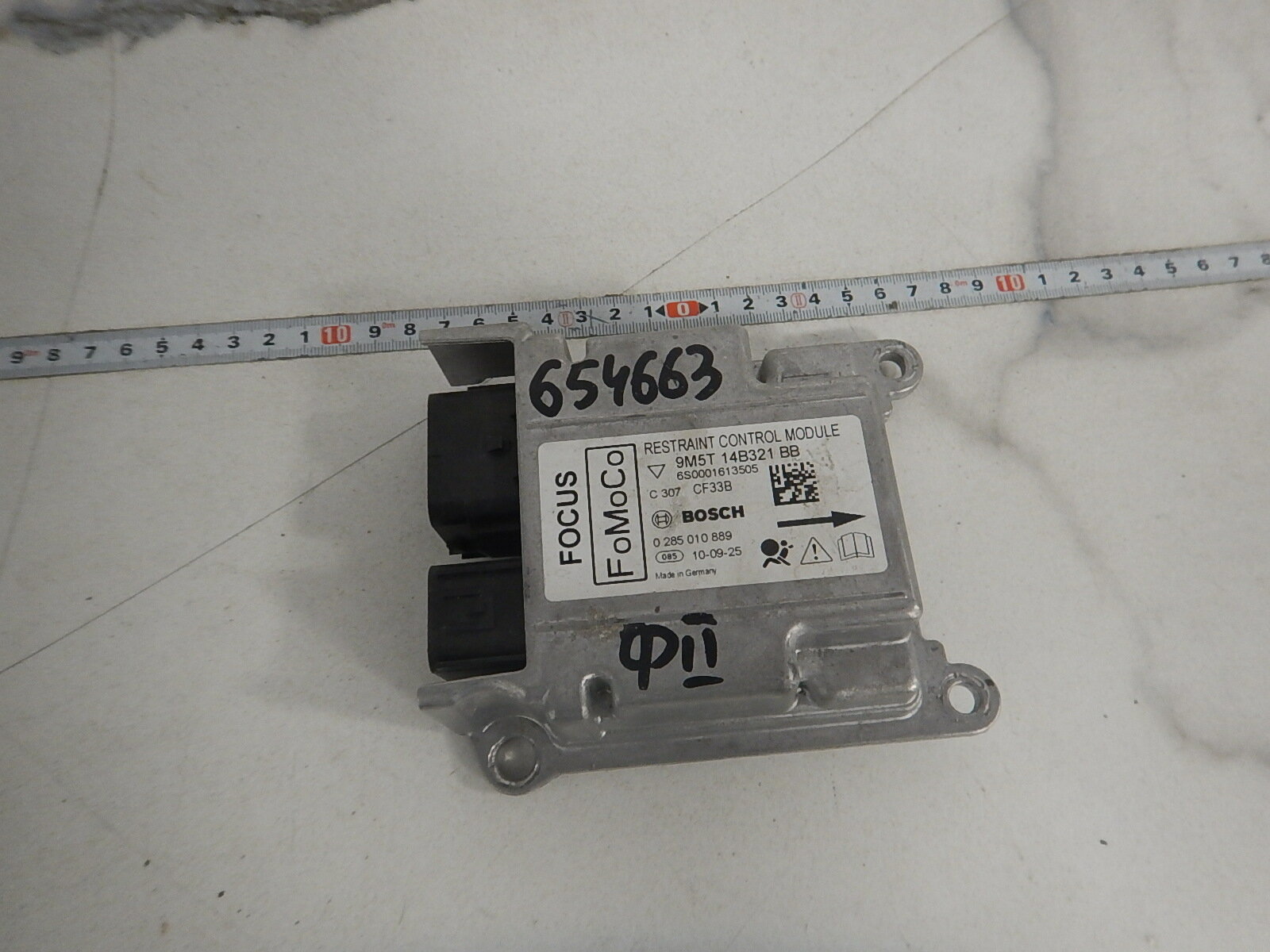 Б/У Блок управления AIR BAG, Ford (Форд)-FOCUS 2 (08-11) FORD FOCUS 2 (08-11) Без видимых повреждений. 654663 FORD арт. ...