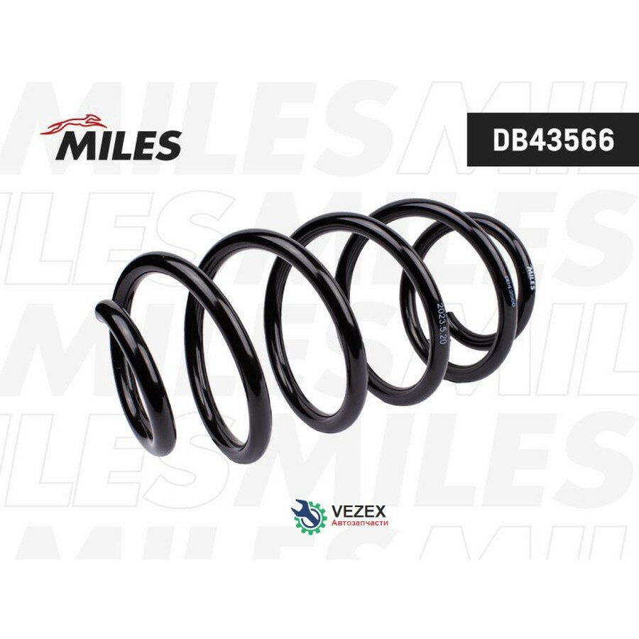 MILES DB43566 Пружина передней подвески VW TOURAN 2.0TDI 03- (KYB RH1722) DB43566 2шт