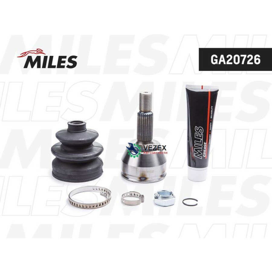 MILES GA20726 ШРУС наружный FORD FOCUS III/B-MAX/FIESTA V-VI 1.0-1.6TI 01- (GSP 818222) GA20726