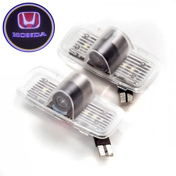 Штатная подсветка дверей с логотипом для Honda - Хонда - тип 1 - 2 шт