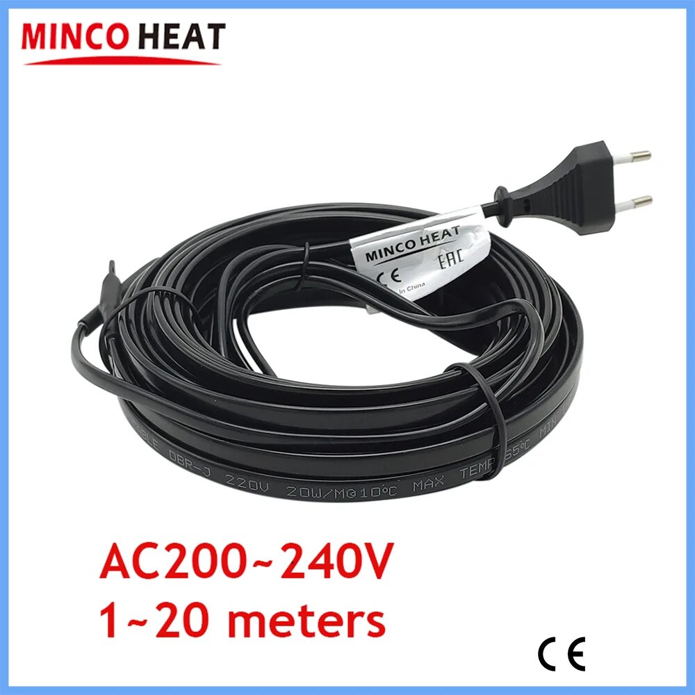 Нагревательный кабель MINCO HEAT AC200-240В, 18 метров
