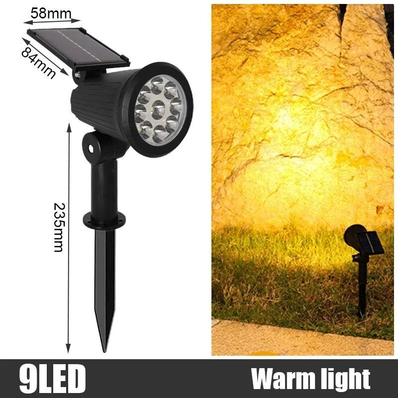 Солнечный светильник XIWANGFIRE 9 LED 9led-Warm light