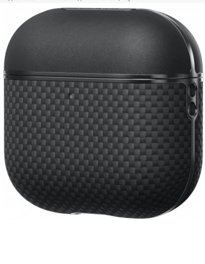 Чехол Pitaka из арамидного волокна и кожи для AirPods Pro 2, черный