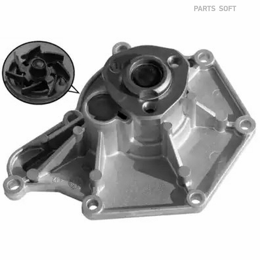 Водяной насос Audi A4/A6/Q7/VW Touareg 2.7-3.0TDI 03- от официального дистрибьютора, BUGATTI, артикул PA10060