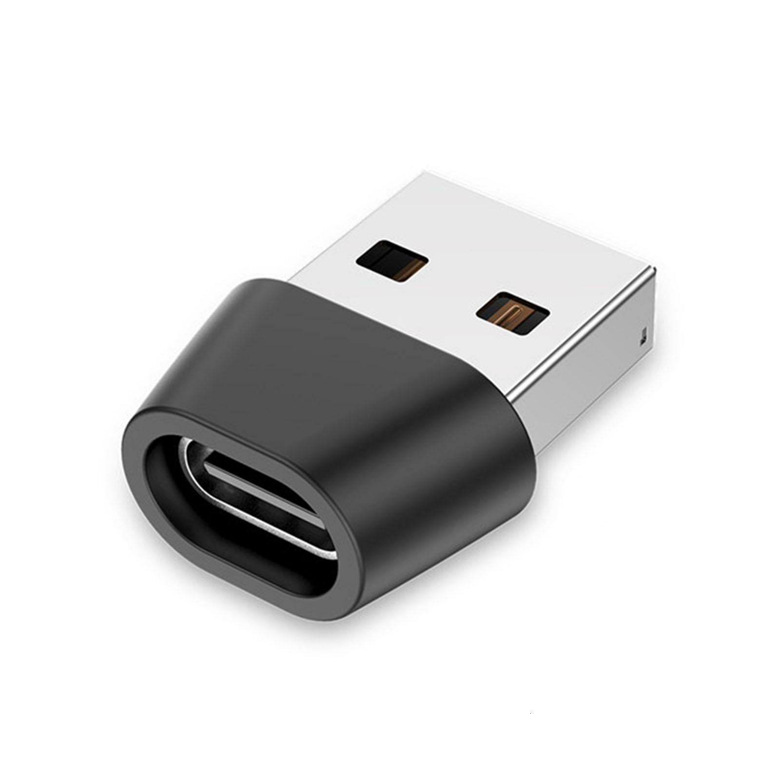 Переходник USB-C «мама» — USB-A «папа», Черный