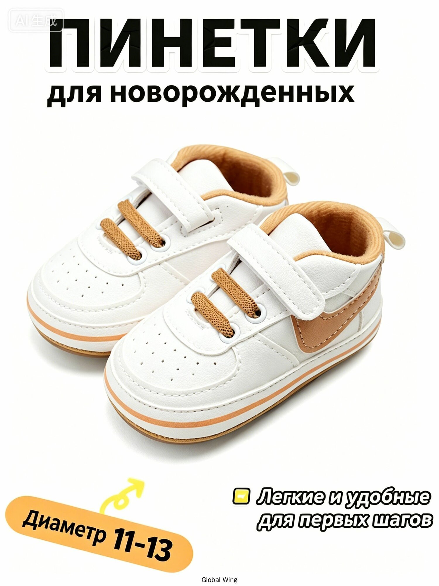 Пинетки, комплект 2 шт.