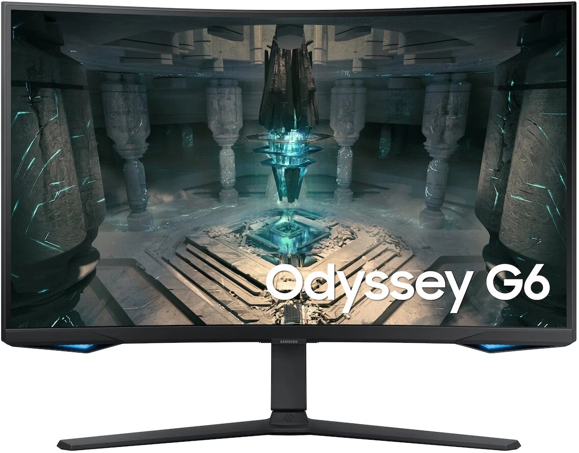 Монитор Samsung 31.5" Odyssey G6 S32BG650EUXEN черный VA LED 16:9 HDMI полуматовая HAS Piv 2500:1 350cd 178гр/178гр 2560x1440 240Hz FreeSync Premium Pro DP 2K USB 7.4кг