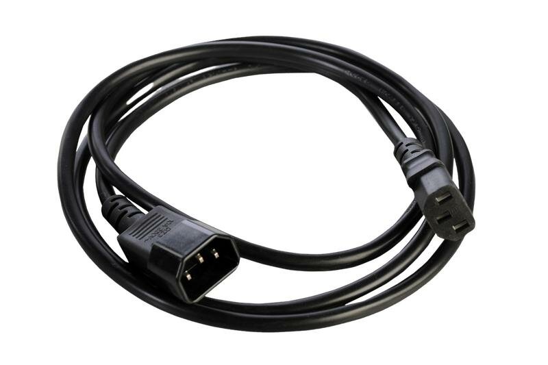 Шнур питания с заземлением IEC 60320 C13/IEC 60320 C14 10А/250В 3х1.0 3м R-10-Cord-C13-C14-3 Rem 1361899
