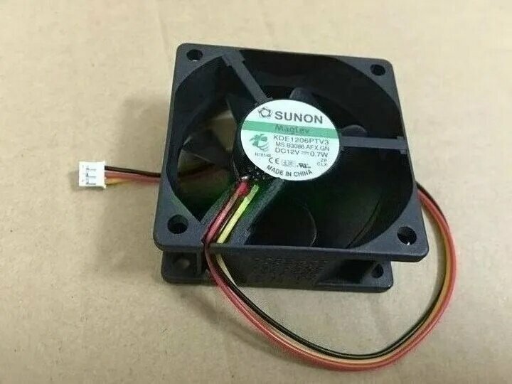 SUNON KDE1206PTV3 12V 0,7 Вт 6025 6 см 3 провода вентиляторы -