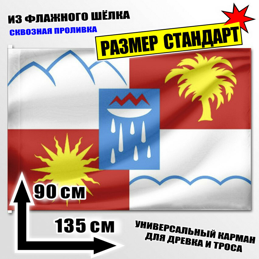 Флаг Сочи 135x90 см.