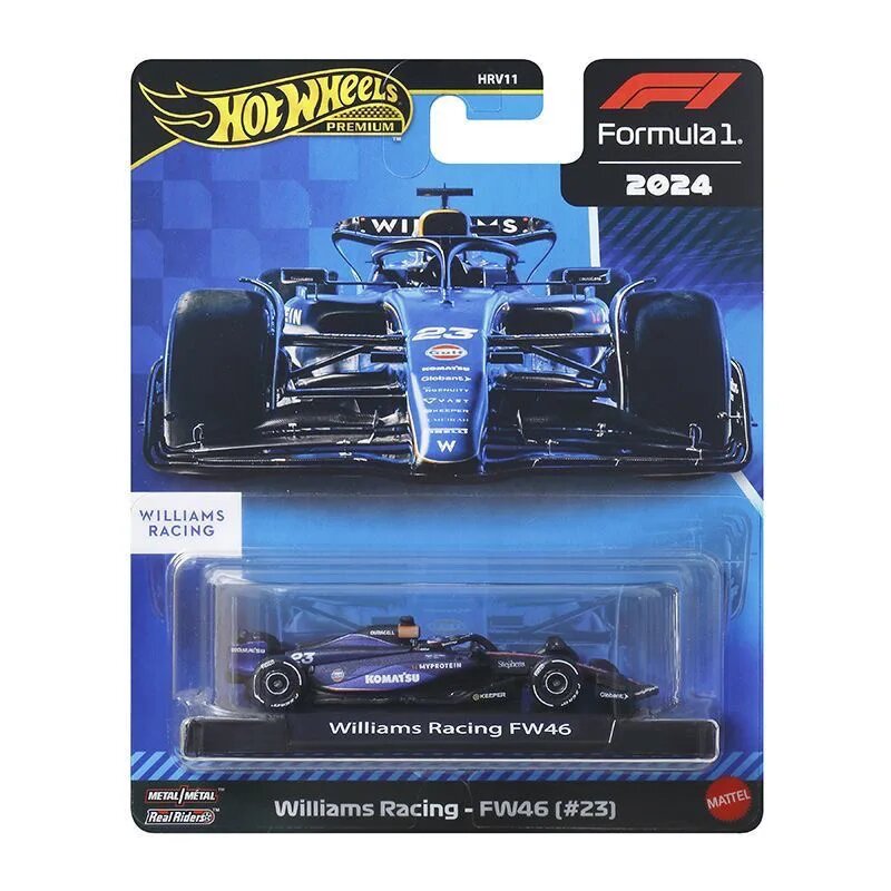 Оригинальные автомобили Hot Wheels Gold Label F1, гоночные модели VISA Sauber Williams Fleet HRV11 1/64, миниатюрные литые под давлением автомобильные автомобили из сплава