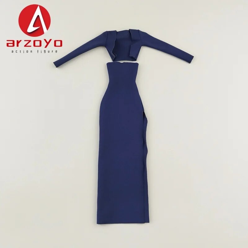 Платье для куклы Ar.zoyo 1/6 Темно-синий, coat dress