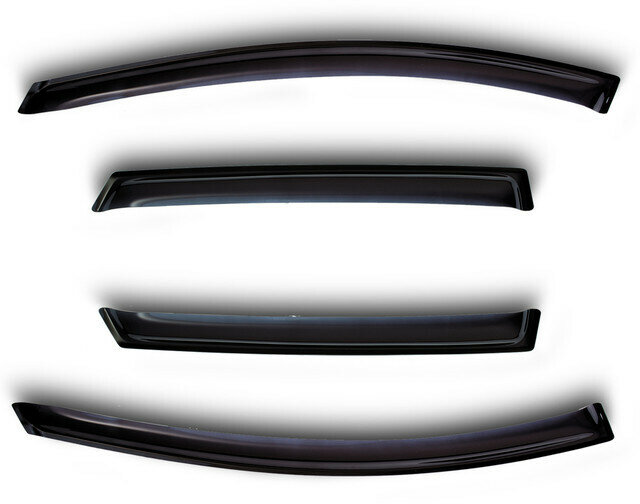 Дефлекторы окон Sim 4 шт. MITSUBISHI OUTLANDER XL/CITROEN C-CROSSER/ PEUGEOT 4007 2007-2012,