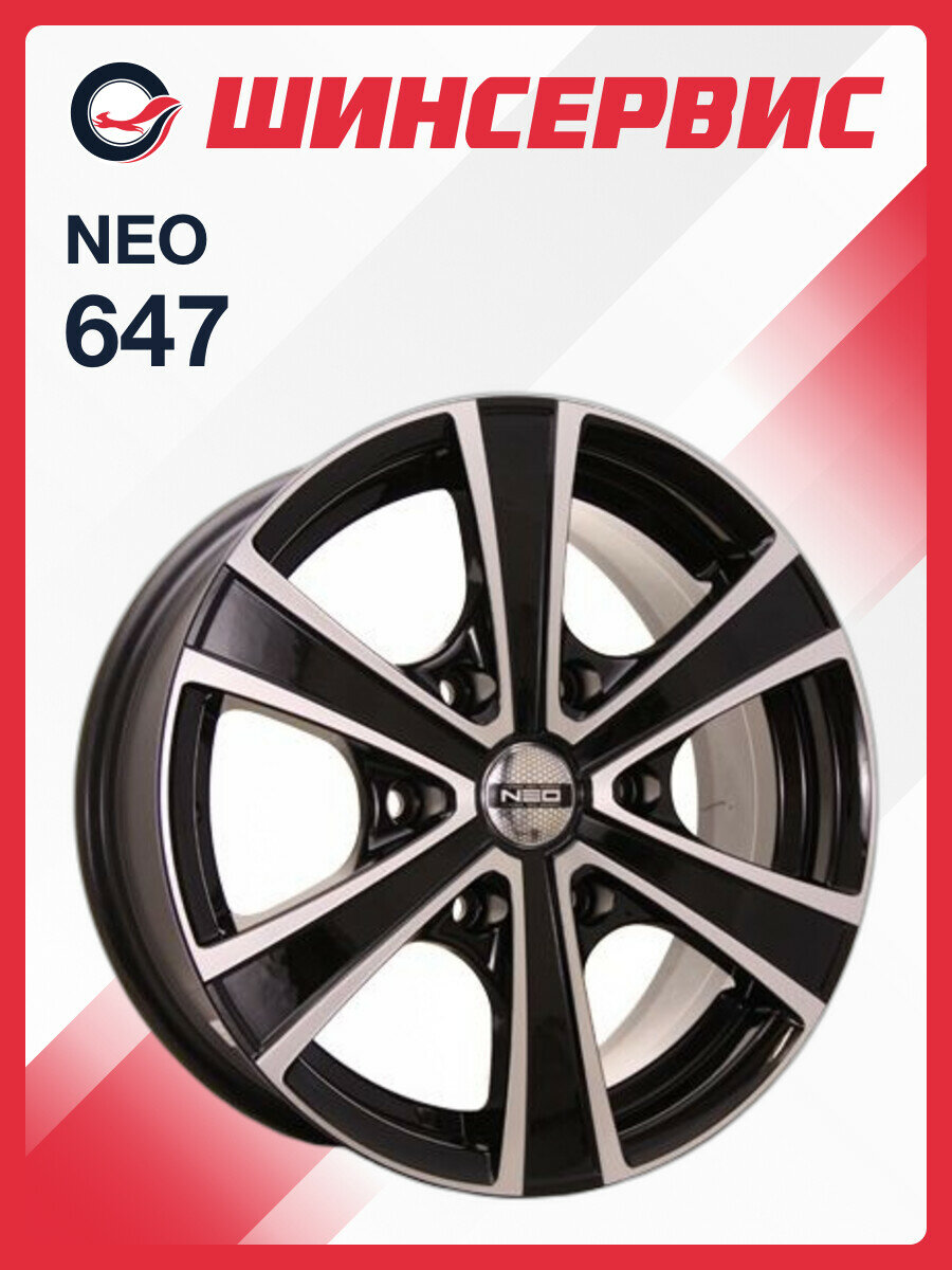 Литой колесный диск NEO 647 R16.0x7.0J 6x139.7 ET38.00 ЦО67.10 для автомобиля