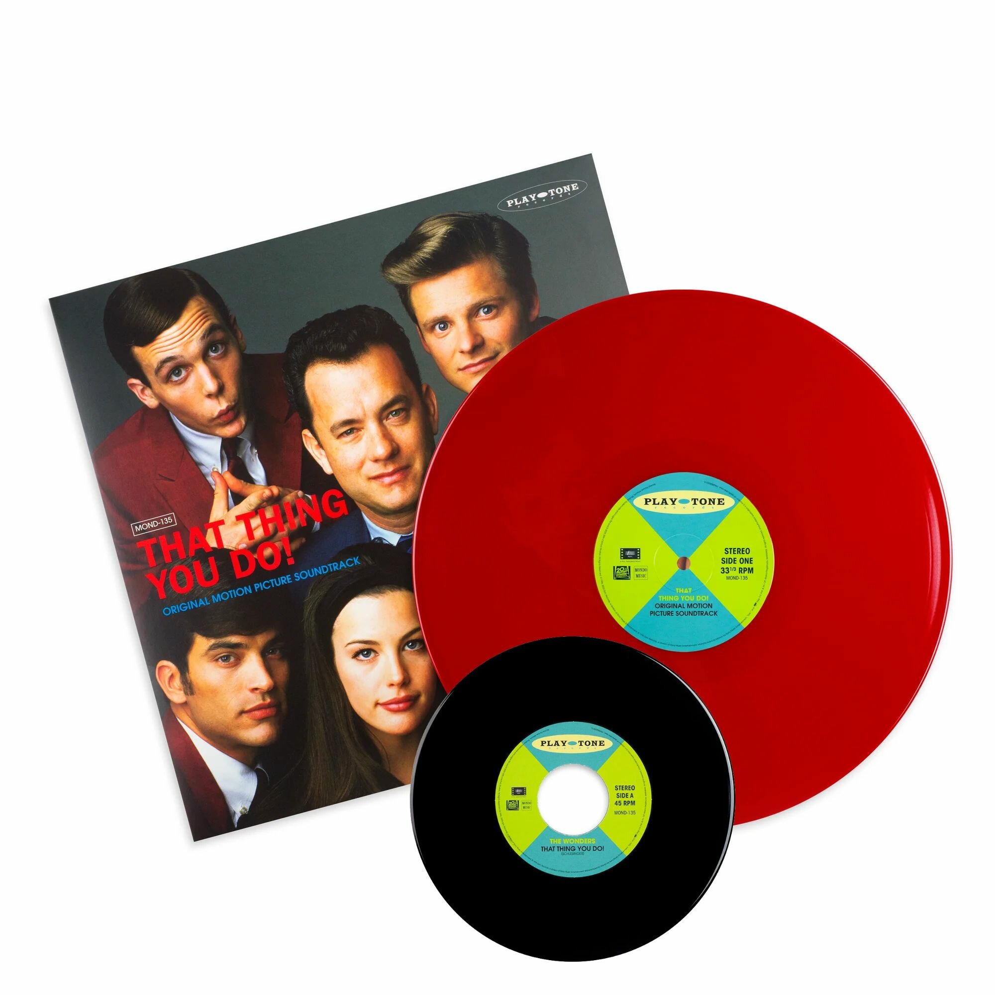 То, Что Ты Делаешь! OST (Red USA Remastered Limited + 7' Bonus Soundtrack) Красная Виниловая Пластинка + Бонусная 7' Сингл-Пластинка, Саундтрек Фильм "That Thing You Do!"