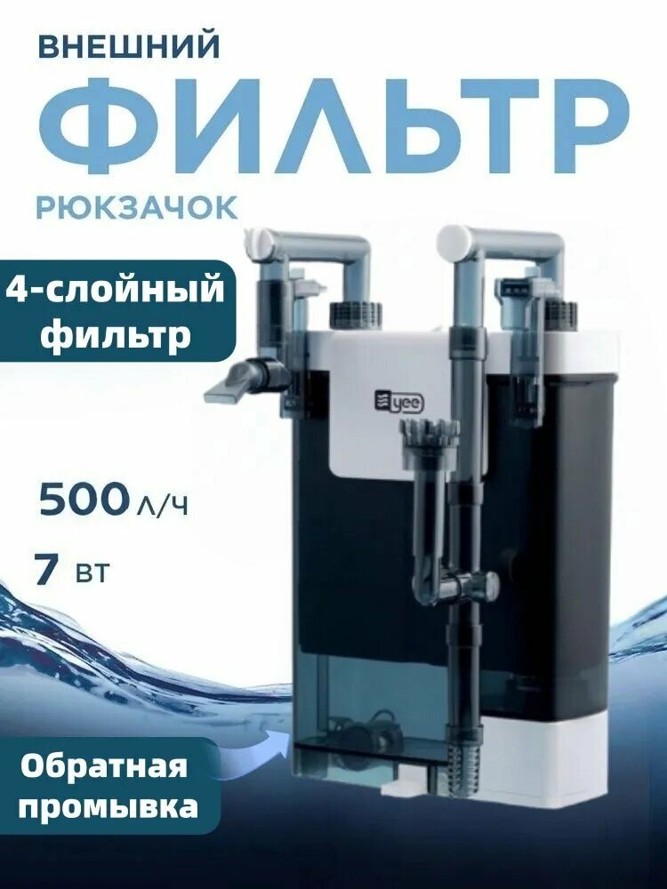 Внешний фильтр для аквариума, фильтр рюкзачный для аквариума
