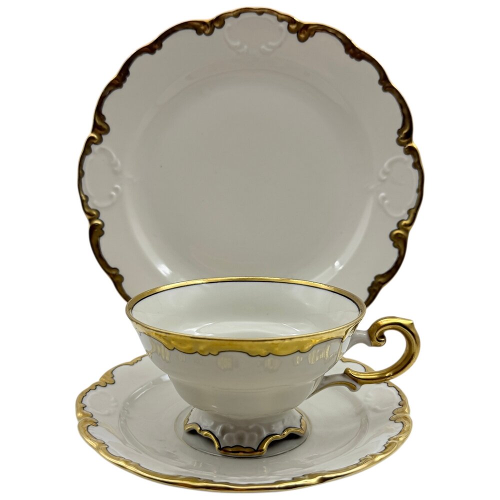 Чайное трио "Шанель", 200 мл, фарфор, 1931-1945 гг, Mitterteich Bavaria, Германия