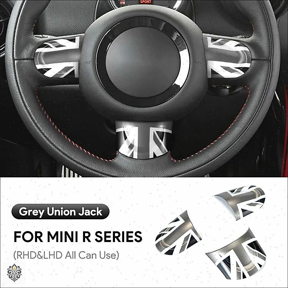 Накладки на руль Mini Cooper R55/R56/Countryman R60 с флагом Великобритании