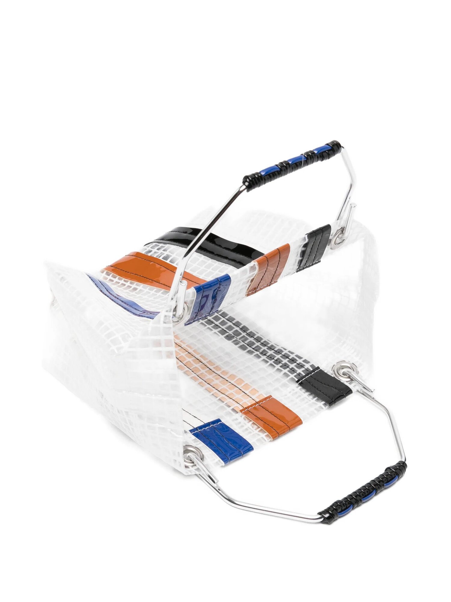 Сумка PLAN C Striped tote bag, белый — фото 1