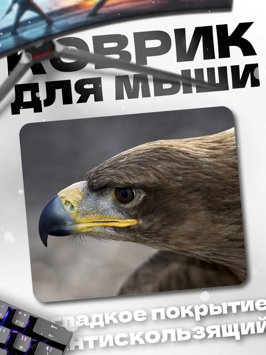 Коврик для мыши Орел в профиль