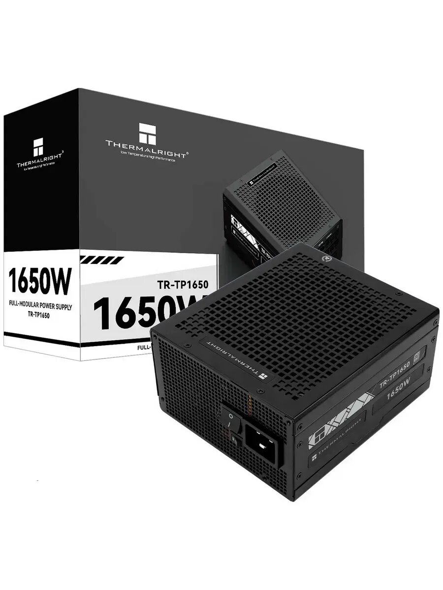 Блок питания Thermalright (TR-TP 1650-W) черный, 1650 Вт, ATX12V 3.0, 140 мм, 80 PLUS Platinum